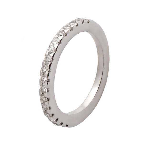 SORTIJA DE COMPROMISO EN CARRIL ORO BLANCO Y DIAMANTES ANILLO PEDIDA ...